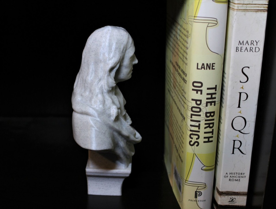 John Milton Bust; 8" Statue of the English Poet, Paradise Lost Writer | eBay