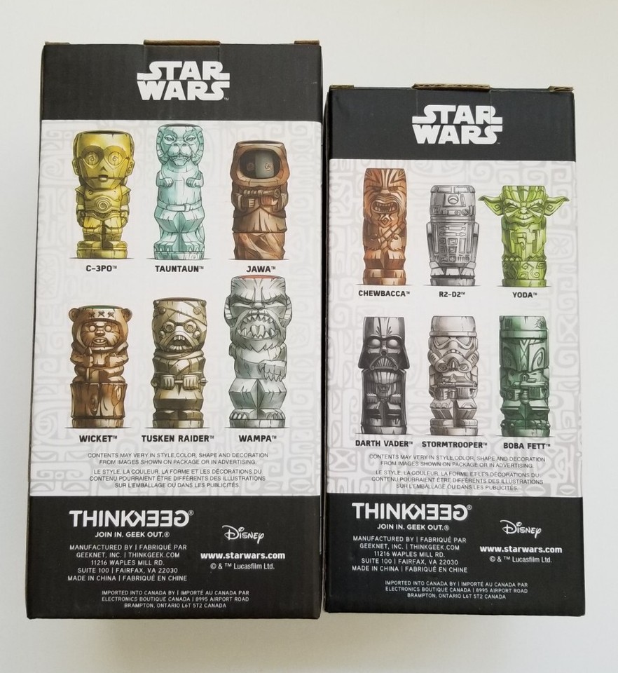 New Lot of 2 Star Wars Geeki Tikis R2-D2 & C3PO Ceramic Mugs | eBay