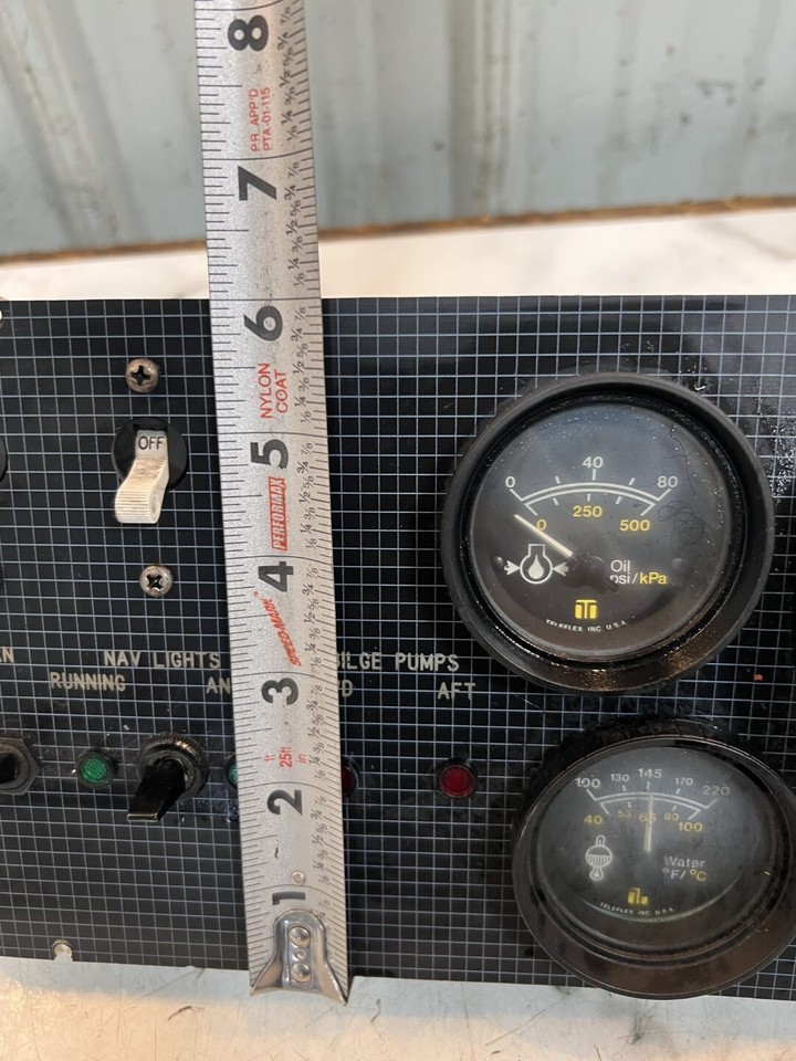 84 Sea Ray 340 Sedan Bridge Boat gauge gauges panel board engine ...