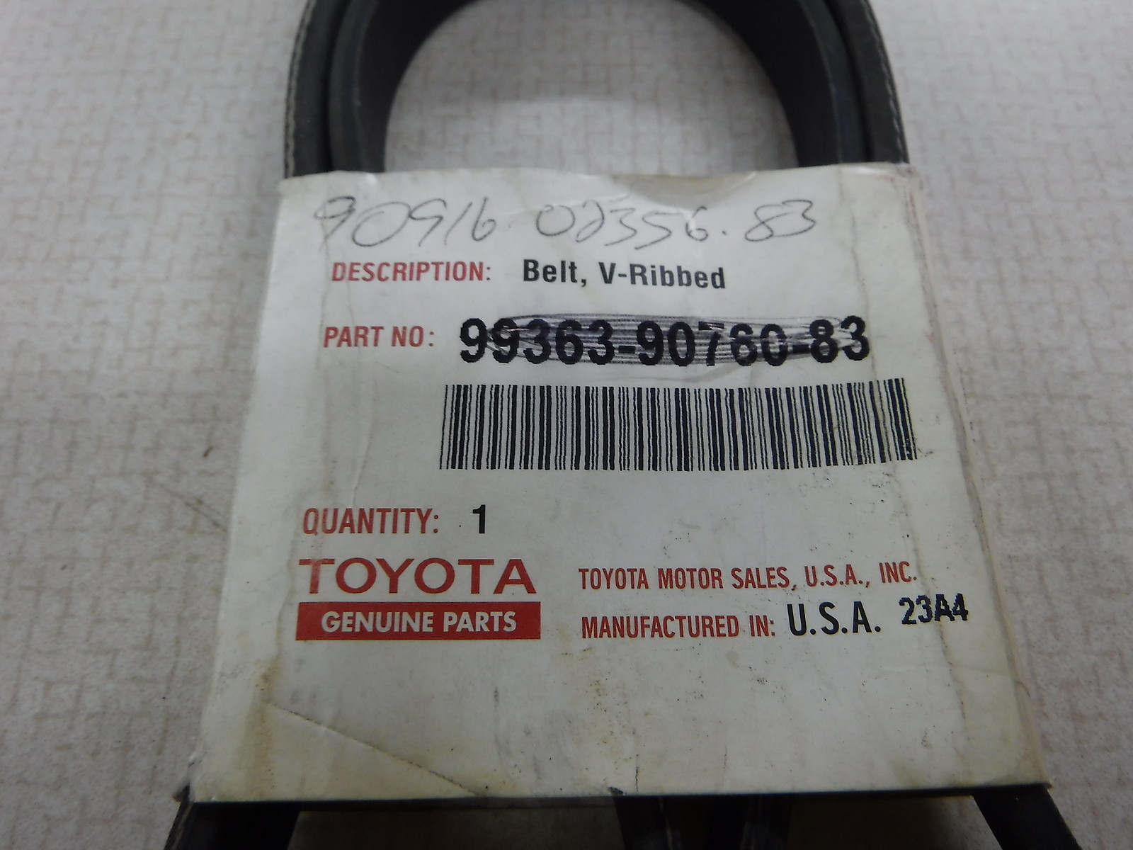 Toyota V Belt 90916-02356-83 Alt Belt Serpentine Belt Car Truck Suv ...