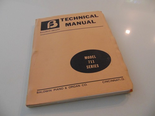 Baldwin Organ 711 Service Repair Shop Technical Manual | eBay