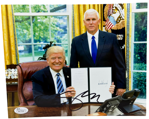 MIKE PENCE SIGNED AUTOGRAPHED VICE PRESIDENT 8X10 PHOTO DONALD TRUMP ...