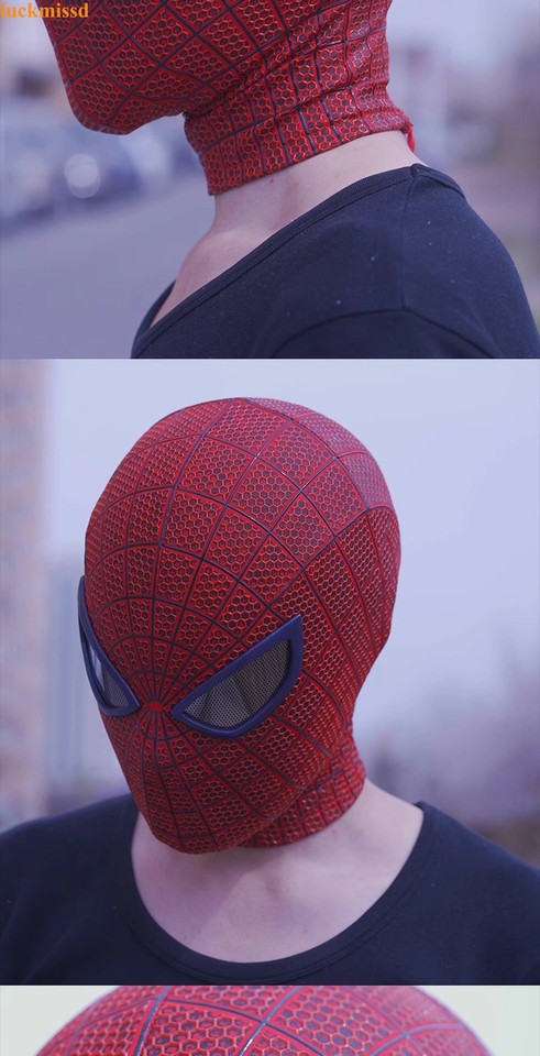 The Amazing Spider-Man Spiderman Andrew Garfield Cosplay Mask Handmade ...