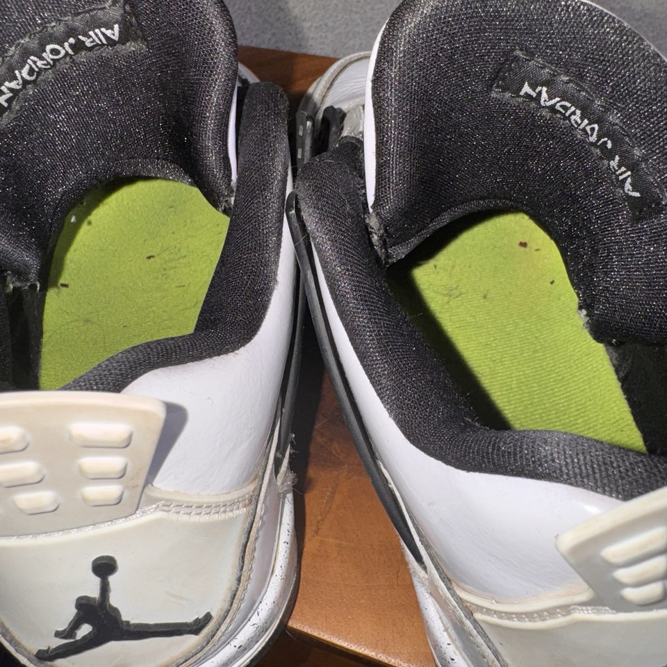 Nike Air Jordan 4 IV Retro DIY Black White DC4101-100 Youth Shoes Size ...