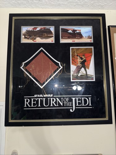 Star Wars Return Of The Jedi Screen Used Swatch Jabba The Hutt COA ...