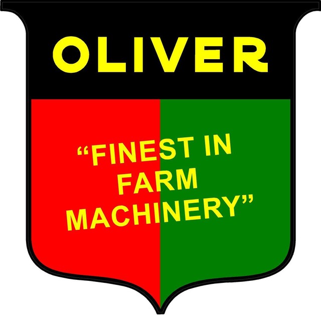 #2498 (2) 2" Oliver Tractor Logo Sheild Vintage Tractor Decal Sticker ...