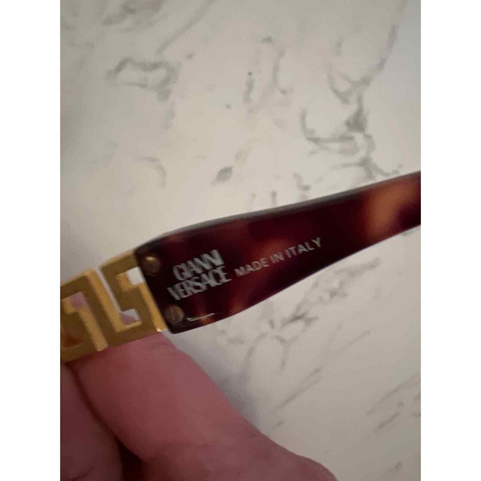 Vintage -Gianni Versace 1995 Vintage Gold Meander Sunglasses | eBay