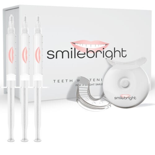 2x SmileBright Teeth Whitening LIGHT Kit with 3 syringes & bleaching ...