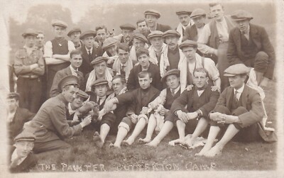 BUTTERTON HALL NR STOKE RPPC 1914 MILITARY CAMP STAFFORDSHIRE REGT 2/5 ...