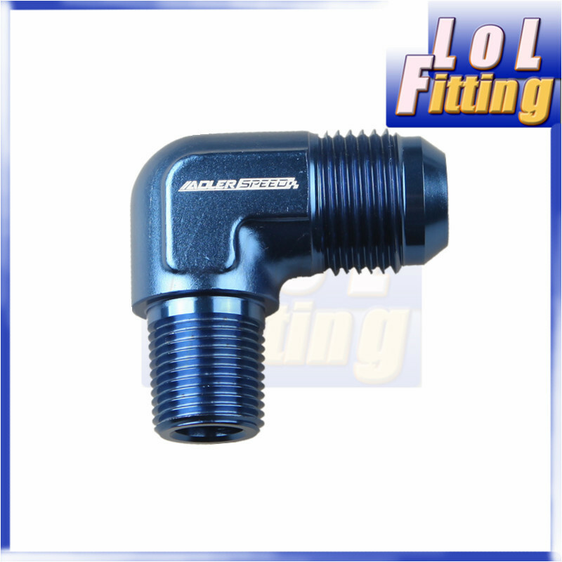 3AN 4AN 6AN 8AN 10AN 12AN Male Flare To NPT 90 Degree Fitting Adapter ...
