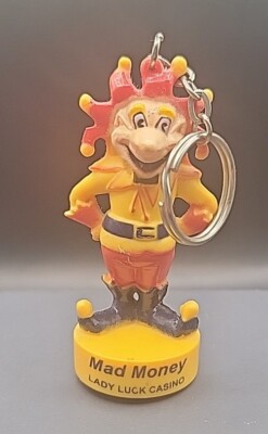 Lady Luck Casino Hotel Mad Money Jester Keychain Biloxi Mississippi | eBay