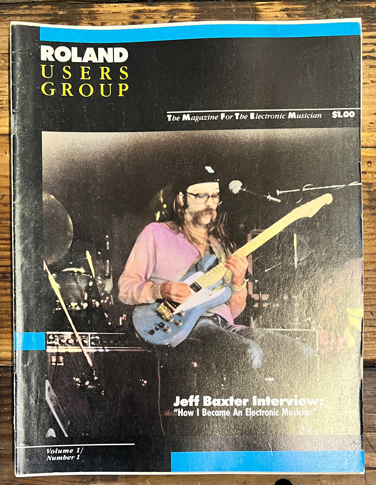 Roland Users Group Magazine VOL 1 #1 Jeff Baxter 1982 32pgs *Original ...