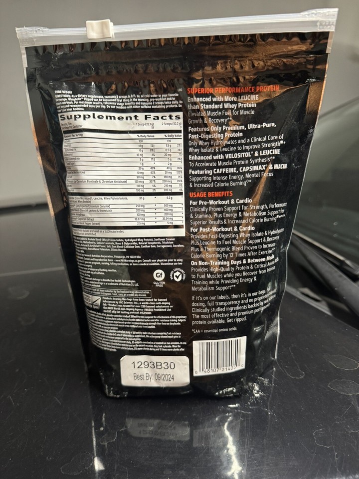 GNC AMP Wheybolic Ripped Protein + Thermogenic Classic Vanilla 16.6 Oz ...