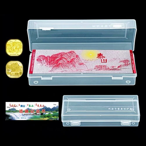 Paper Money Plastic Storage Box Currency Banknotes Collection Protector ...