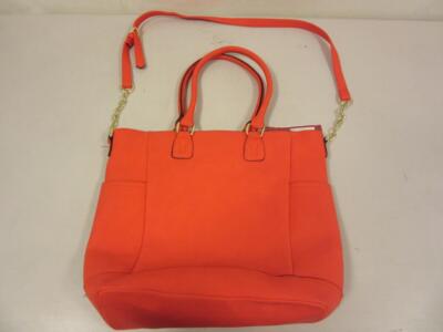 Merona Target Purse Coral Faux Leather with Shoulder Straps and Pockets ...