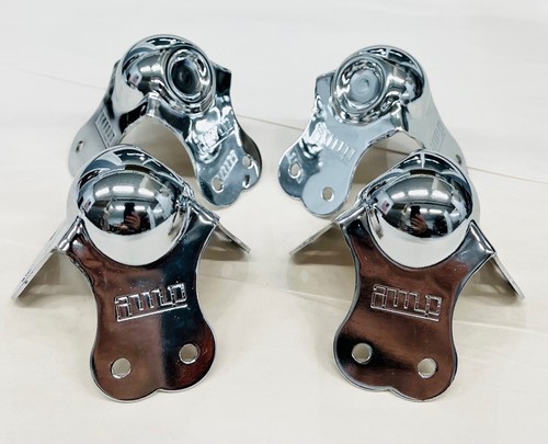 (4) Pack Chrome Polished Large Steel Road Flight Case Ball Corner ...