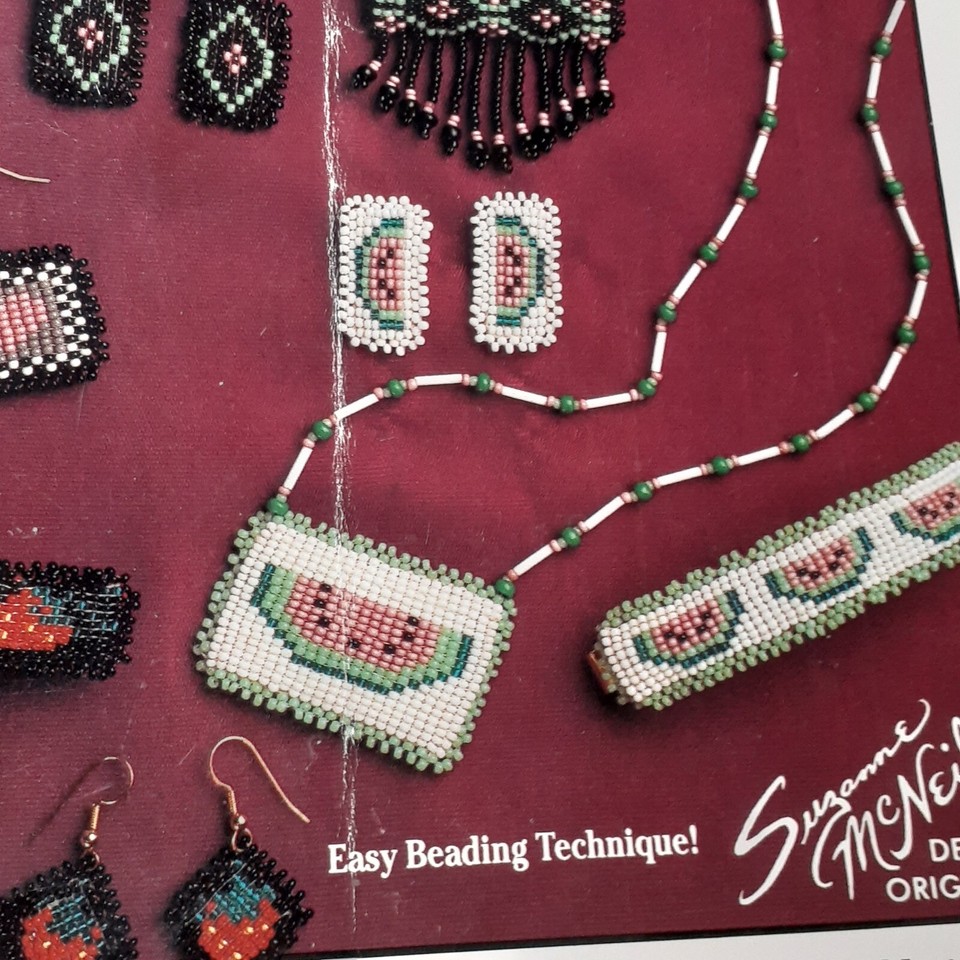 Beginner Beading Suzanne McNeill Jewelry Watermelon Heart Strawberries ...