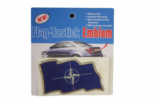 NATO FLAG BUMPER STICKER FLAG-TASTICK EMBLEM..SIZE: 3.5 X 2 INCH | eBay