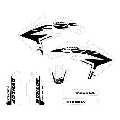 Honda CRF150R graphic kit black/white 2007-2023 FREE SHIPPING!! | eBay
