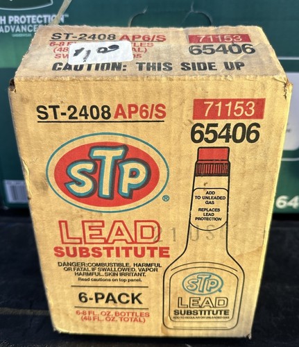 6 Pack STP Lead Substitute 8oz Bottle Older Engine Oil Treatment Gas ST ...