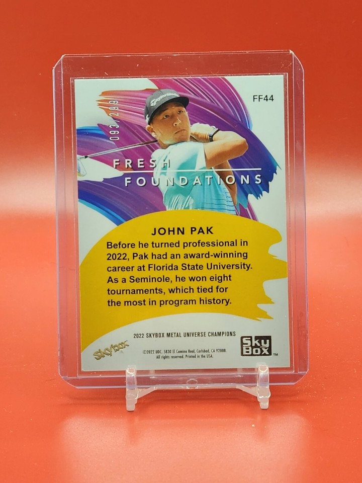 2022 Skybox Metal Universe Champions John Pak Silver Dots Fresh ...