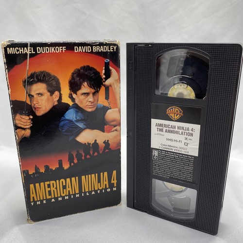 American Ninja 4 Annihilation (VHS) Michael Dudikoff David Bradley ...