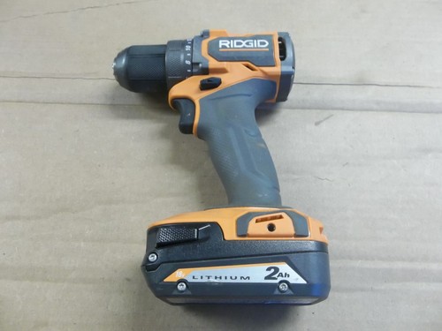 Ridgid R87012 18v SubCompact 1/2" Brushless Drill Driver w/ 2AH battery ...