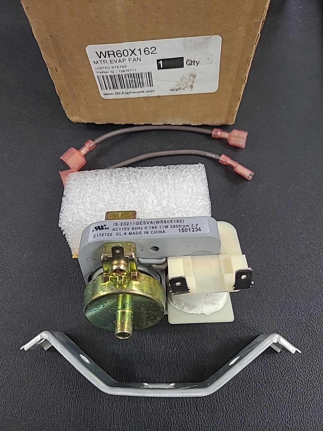 WR60X162 GE Evap Fan Motor (G1A) | eBay