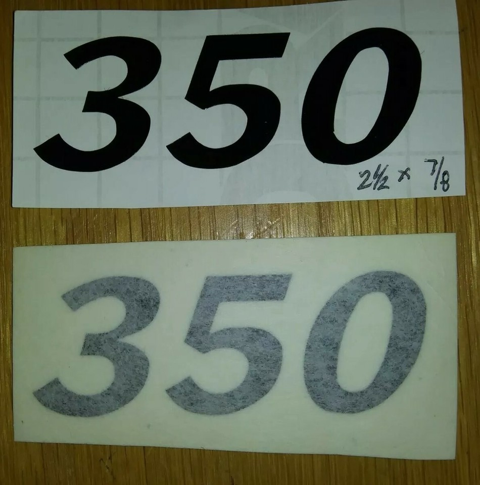 Honda 350 SL350 K1 Side Cover Decals SL 350. All black | eBay