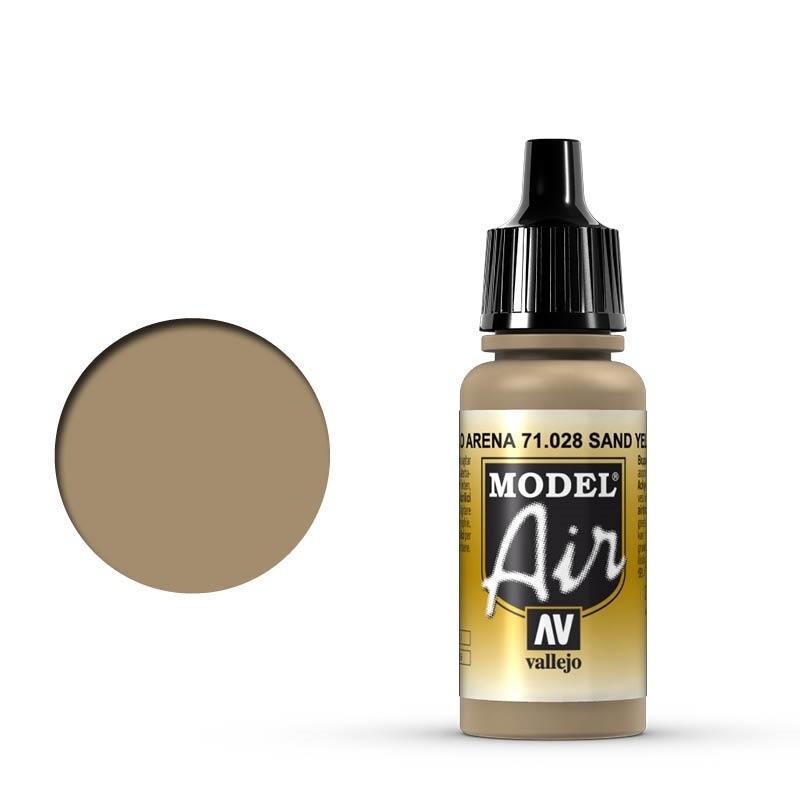 Vallejo Model Air Sand Yellow 17 ml Acrylic Airbrush Paint | eBay