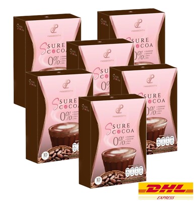 6 x S Sure Cocoa Instant Powder Mix Drink Control Hunger No Fat&Sugar ...