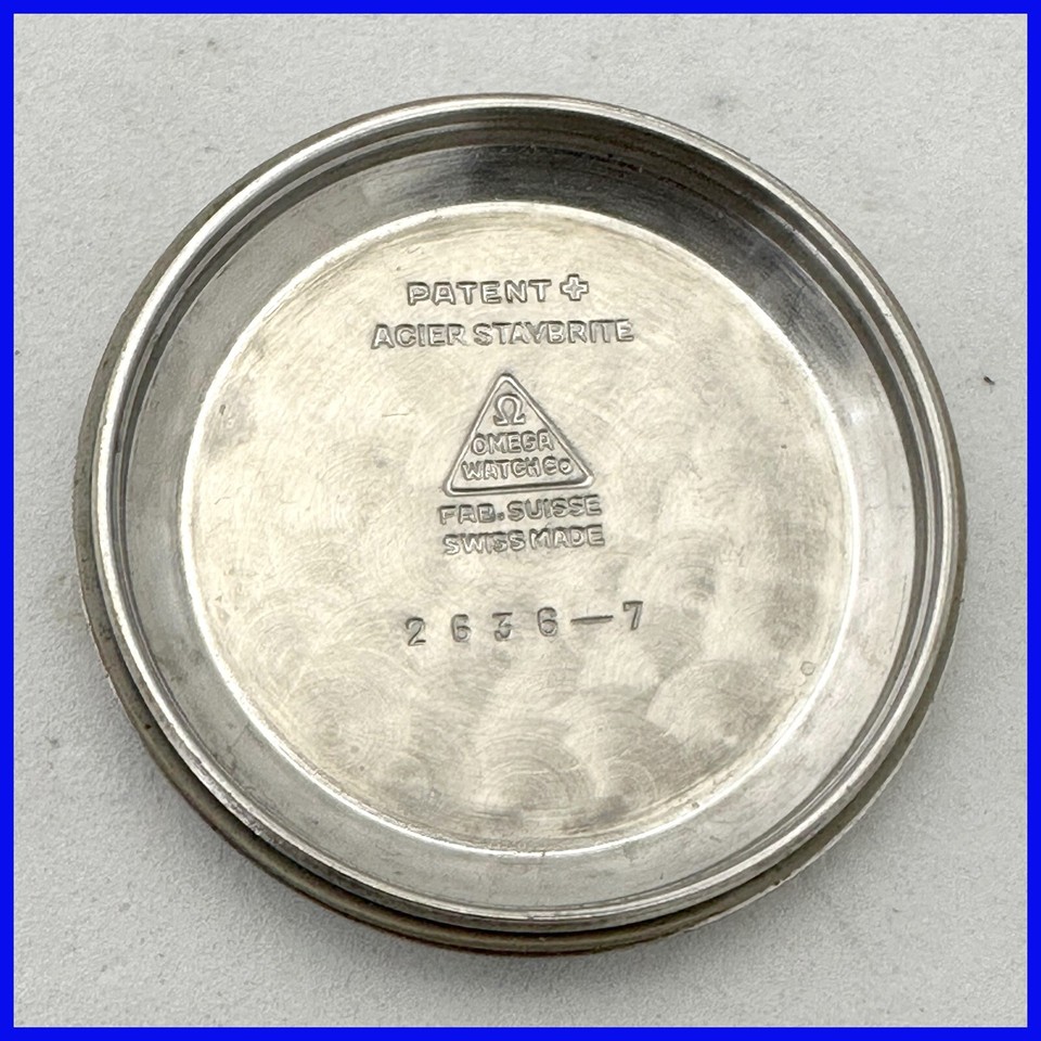 VINTAGE OMEGA 2636-7 STAINLESS STEEL SCREW CASE BACK #320 | eBay