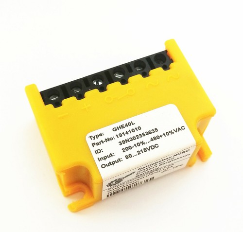 1PC GHE40L(19141010) For NORD Motor Brake Rectifier Block Rectifier ...