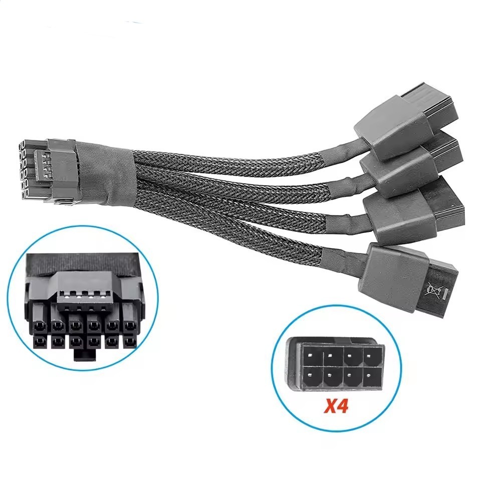 16-pin 12VHPWR Power Adapter Cable for Nvidia RTX 4090 4080 HD100 16 ...