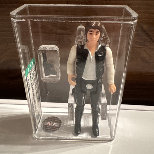 1977 Vintage Star Wars Han Solo AFA 85 NM+ SMALL HEAD MOLDED LEGS ...