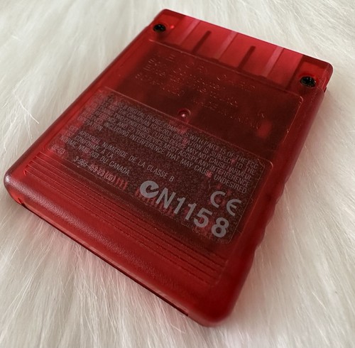 Sony PlayStation 2 PS2 8MB Memory Card Red SCPH-10020 MagicGate Magic ...
