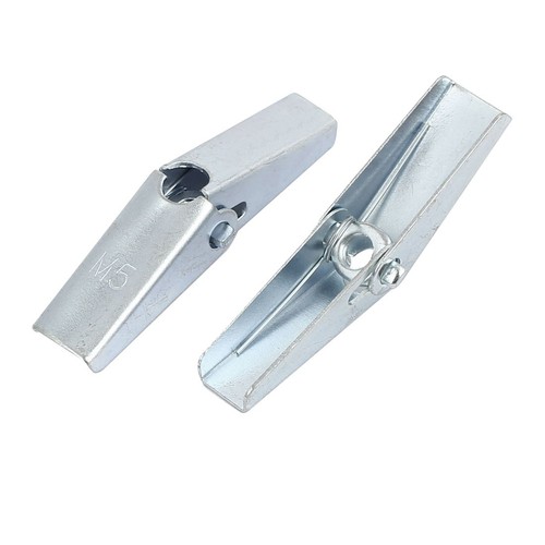 M5 Dia Female Thread Spring Loaded Hollow Wall Toggle Wing Nut 20PC ...