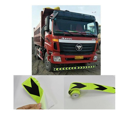 Fluorescent Green + Black Style Arrow Body Decal Sticker 50mmx3000mm ...