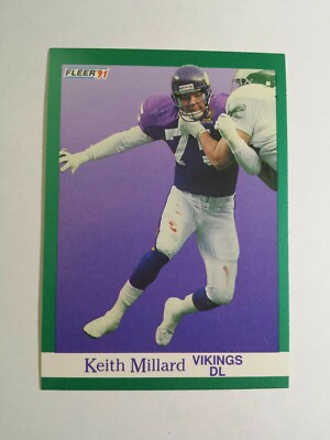 KEITH MILLARD 1991 FLEER FOOTBALL CARD # 287 C5349 | eBay