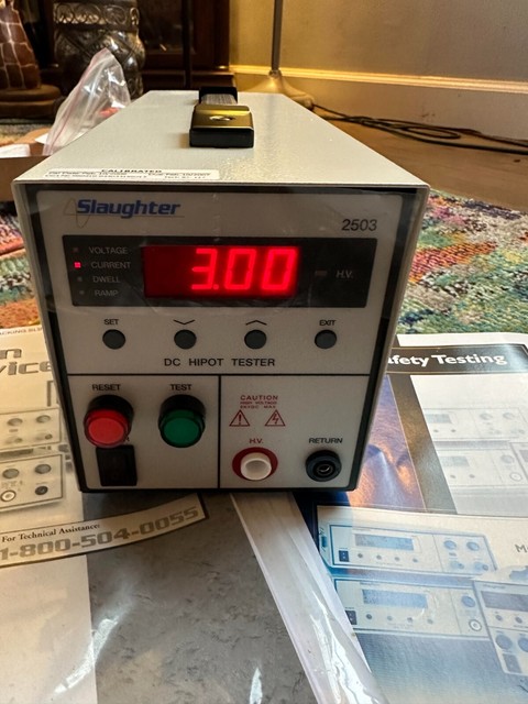 Slaughter 2503 DC Hipot 0-5 KV 3 Ma. Tester for sale online | eBay