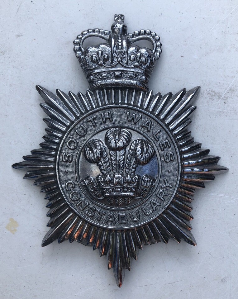Vintage Police Helmet Plate Badges Wales X 2 | eBay UK
