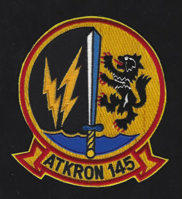 VA-145 SWORDSMEN ATKRON ATTACK SQUADRON PATCH PIN UP US NAVY NAS OAK ...