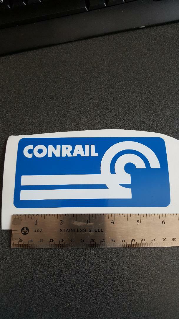 Conrail Blue & White Vinyl Decal sticker | eBay