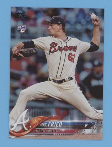 Max Fried 2018 Topps Series 1 RAINBOW FOIL PARALLEL Rookie Card #316 ...