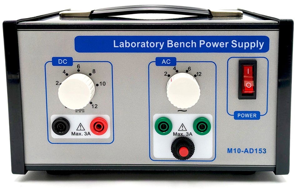 AC & DC Power Supply, DC Adjustable 0-12V (Regulated), AC Selectable ...