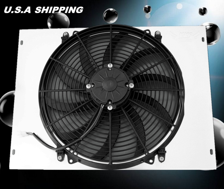 KKS Radiator 16" Fan Shroud Fit 70-72 Dodge Dart Plymouth Duster ...
