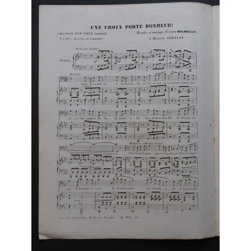 Hocmelle Edmond One / An Cross Good Luck Singer Piano ca1850 | eBay