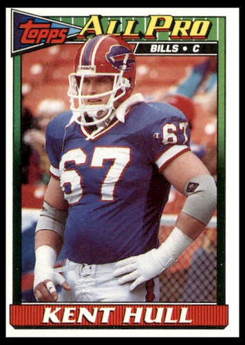 1991 Topps #47 Kent Hull Buffalo Bills Football Card | eBay