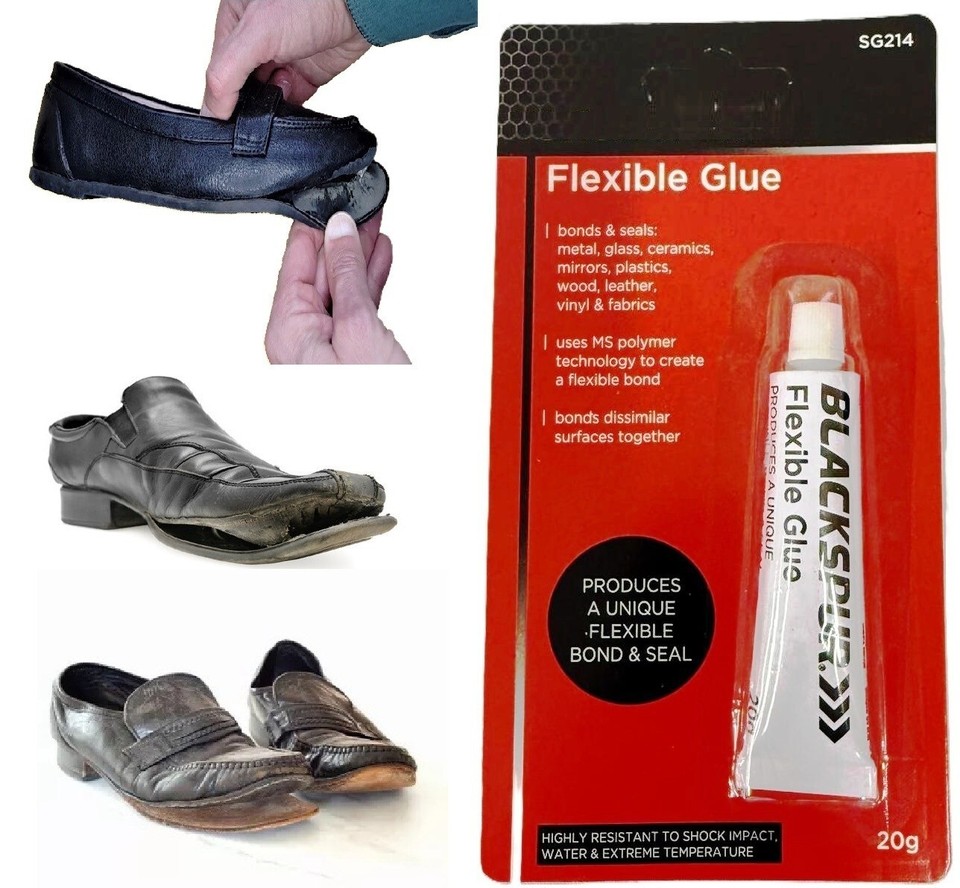 20g SHOE GLUE Permanent Shoe Repair Water Resistant Adhesive Leather ...
