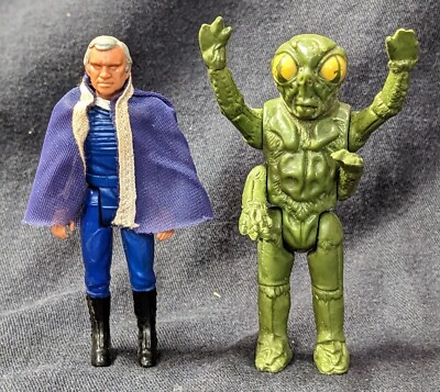 1978 Mattel Battlestar Galactica Commander Adama & Ovion Action Figures ...